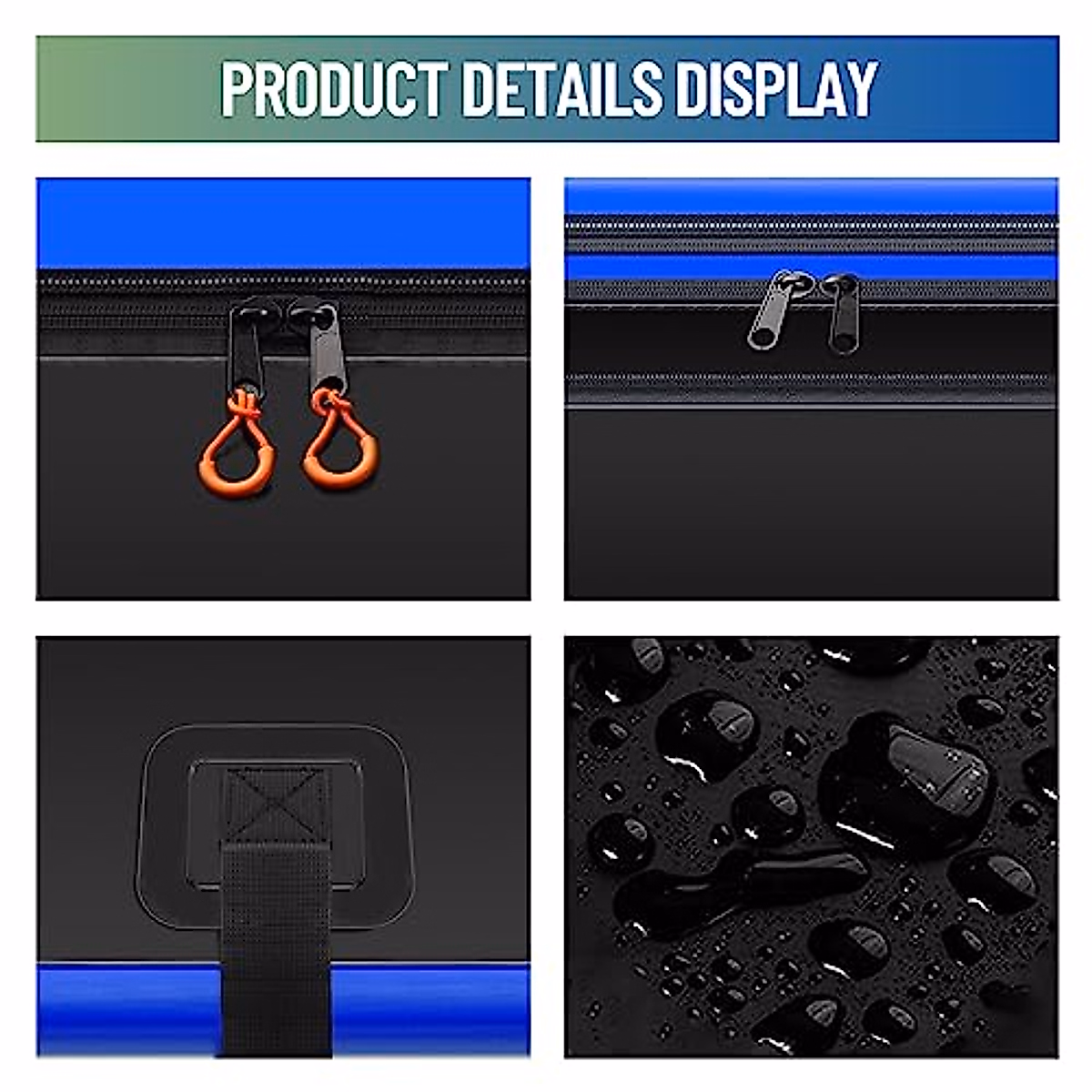 KAIZONPOT Hitch Cargo Carrier Bag Waterproof 16 Cubic Feet 58" x 19" x 24" Cargo Carrier Bag Waterproof Hitch Cargo Boxes with Luggage Lock Storage Bag