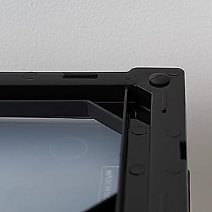 IRIS USA Medium Desktop Stacking Drawer, 6-Pack, Sliding Plastic Drawer Storage Container for Stationery Art Craft Supplies Fabric Tools Kitchen Pantry Office and Garage Organization, Black