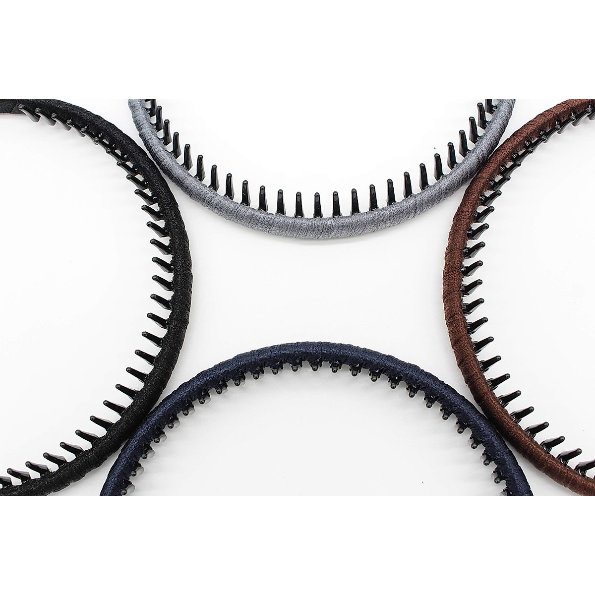 JOBAND Fashion hair Accessories Hair band headbands for women/Girls Non-slip hairband Comfy Hair Hoop Resin teeth Comb (4 Colors)