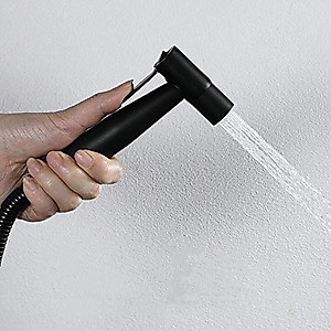 JIYTG Bidet Toilet Shower Bidet Sprayer Spray Douche kit Toilet Spray Gun Set Stainless Steel Women's wash Faucet 1.5 Meter Stainless Steel Inlet Pipe Showerheads