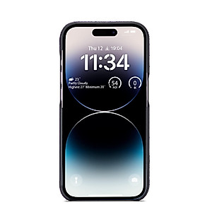 AKANTRA Alcantara Case for Apple iPhone 14 Series, Handmade Half-Wrapped Synthetic Suede Cover, Compatible with Magsafe Wireless Charging(iPhone 14 Plus,Purple)