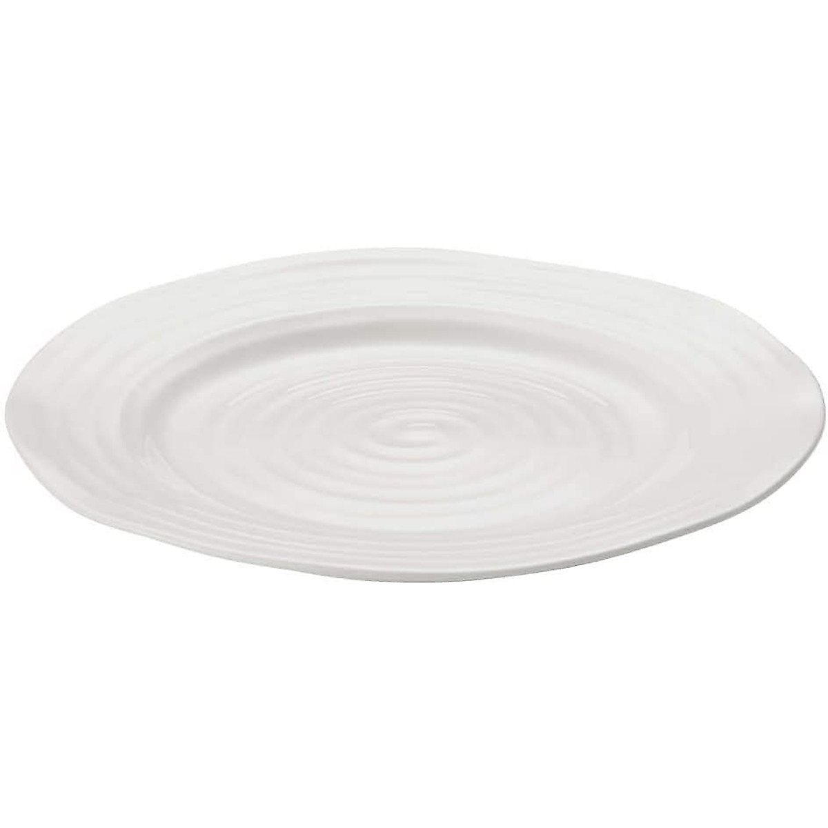 Portmeirion Sophie Conran White Salad Plates | Set of 4 | Dinner, Pasta, and Appetizer Plates | 8 Inch | Made from Porcelain | Microwave and Dishwasher Safe