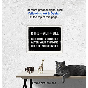 Inspirational Motivational Wall Art & Decor - Entrepreneur Positive Quotes Poster Prints 8x10 - Home Office - Classroom Decor - Success Sayings - Encouragement Gifts for Men, Women - Encouraging Motto