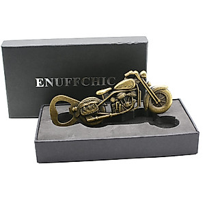 ENUFFCHIC Unique Motorcycle Bar Gift Ideas Beer Bottle Opener for Men Dad Boyfriend Bartender