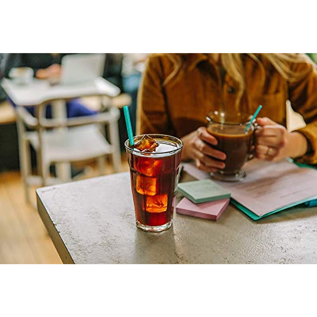 phade Eco-Friendly Sustainable Marine Biodegradable Compostable 7.75" Jumbo Straws, Individually Wrapped, 1 Pack - 375 Count