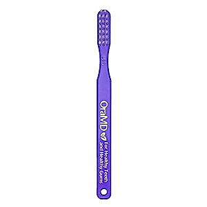 OraMD Soft Bristles Toothbrush - Designed by Dr. Charles C. Bass for Sensitive Teeth and Gums - Manual Toothbrushes with Soft Nylon Bristles for Adults Oral Care - Pack of 6
