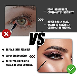 𝗦𝘂𝗽𝗲𝗿 𝗛𝗼𝗹𝗱 MUSELASH Latex Free False Eyelashes Glue Super Hold Clear Waterproof Strip Lashes Glue Hold Adhesives 5g 0.175oz Mink Lashes……