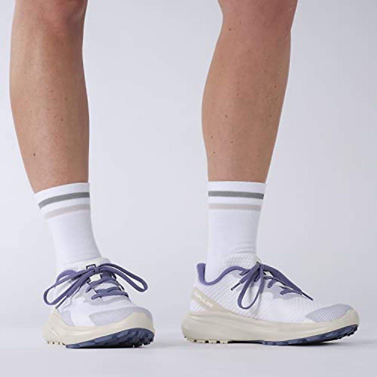 Salomon Women's Impulse W Trail Running Shoe, White/Rainy Day/Purple Heather, 6