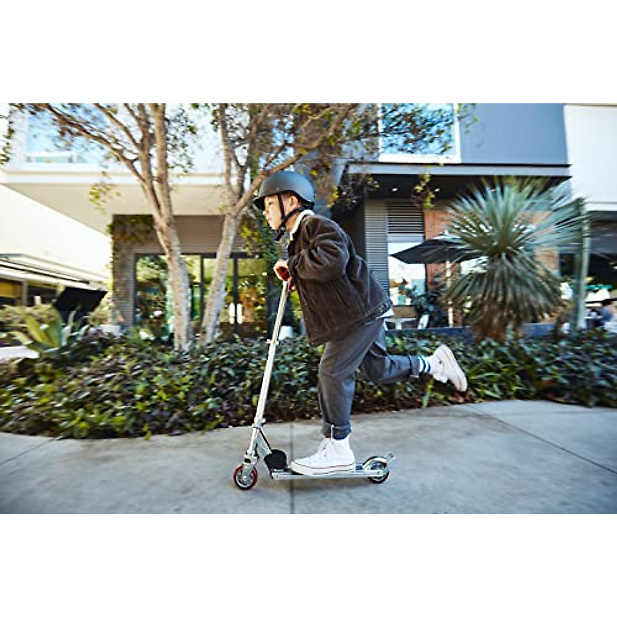 Razor A2 Kick Scooter for Kids – Wheelie Bar, Foldable, Lightweight, Front Vibration Reducing System, Adjustable Height Handlebars