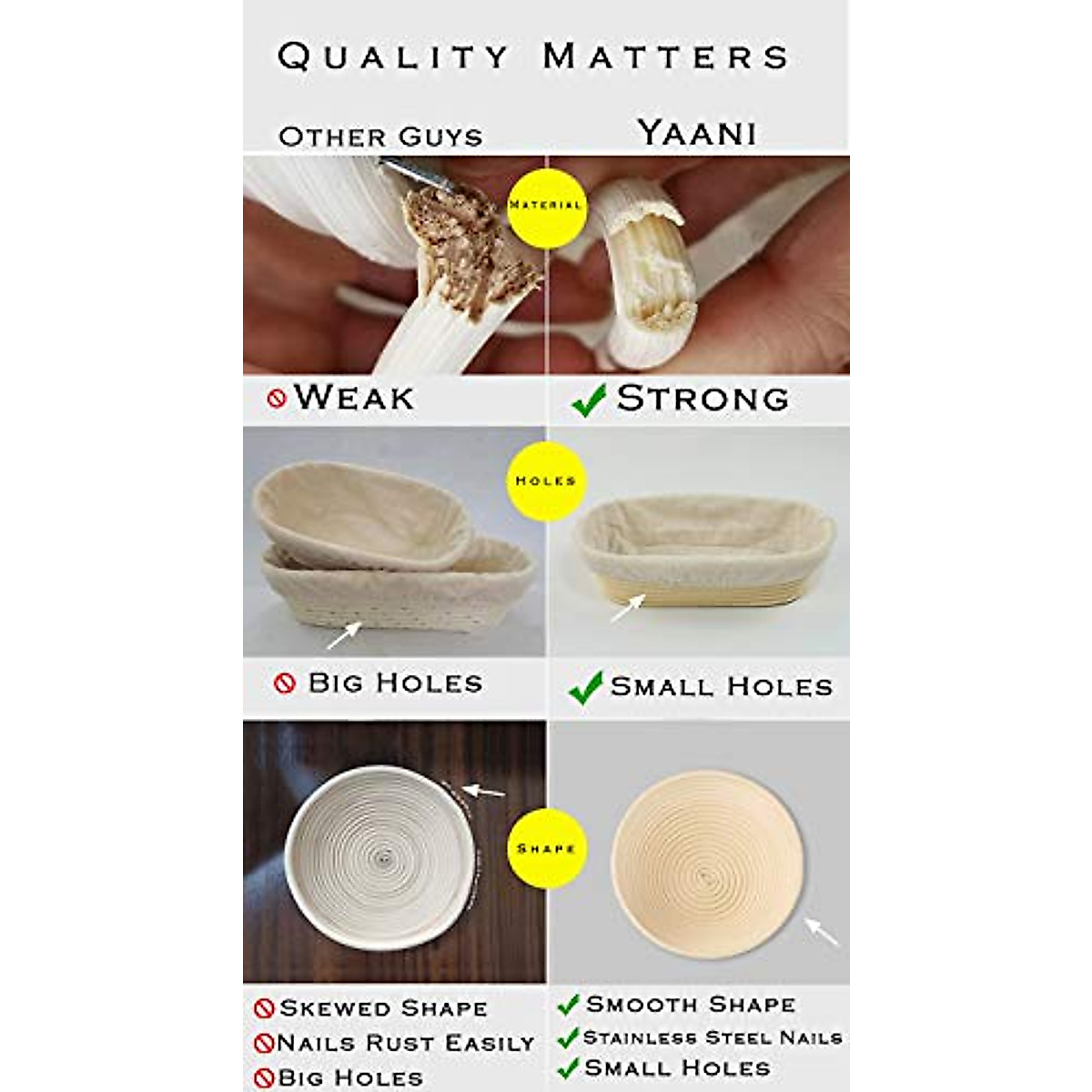 Bread Proofing Basket Set Of 2 Round and Oval, Banneton Proofing Basket + Danish Dough Whisk + Bread Scoring Lame + Stainless Steel Dough Scraper + Flexible Dough Scraper, Sourdough Tools Kit