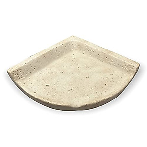 Tenedos Premium Quality Classic Cream Travertine Resin Corner Shelf