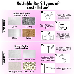 Soft Corner Shelf | Safe Hanging Organizer | Child-Friendly Wall Mount Storage | for Sundries, Toys, Stuffed Animals, Diapers | for Pantry Closet Bedroom Nursery Organization Pink