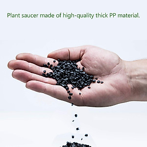 JOYSEUS Plant Saucer - 12 inch - 4 Pack Durable Plastic Plant Tray for Plant Pots, Thick Plant Saucer for Outdoor & Indoor Plants