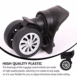 BESPORTBLE Furniture Wheels Luggage Universal Wheel, Suitcase Wheels Spare Wheels Swivel Wheel Suitcase Replacement Swivel Wheel Trolley Case Caster Luggage Accessories 4Pcs Luggage Wheels