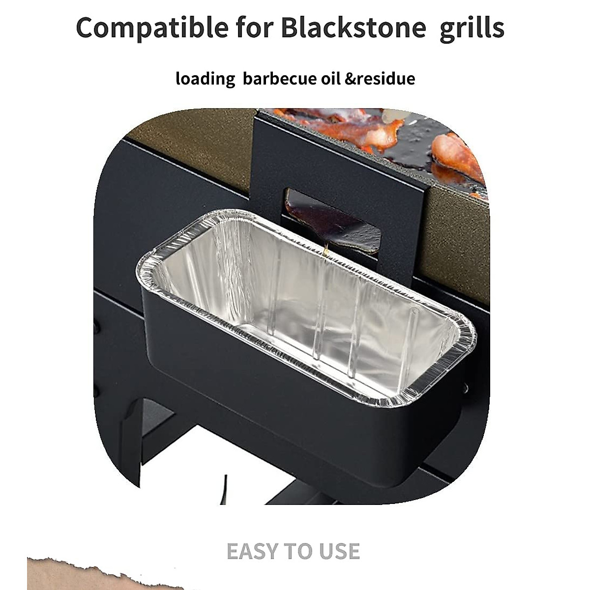 UNEFCYC (30 Pack Grease Cup Liner，Compatible with Blackstone Accessories for 36 Inch & 30 Inch & 28 Inch & 22 Inch & 17 Inch Griddle Rear Grease Cup Liners ，Heavy-Duty Disposable Aluminum Foil