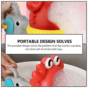 NUOBESTY 2pcs Bubble Bathtub Toys Crab Bubble Maker Shower Bath Time Toddler Bubble Blower Toy Infant Children Happy Tub Time