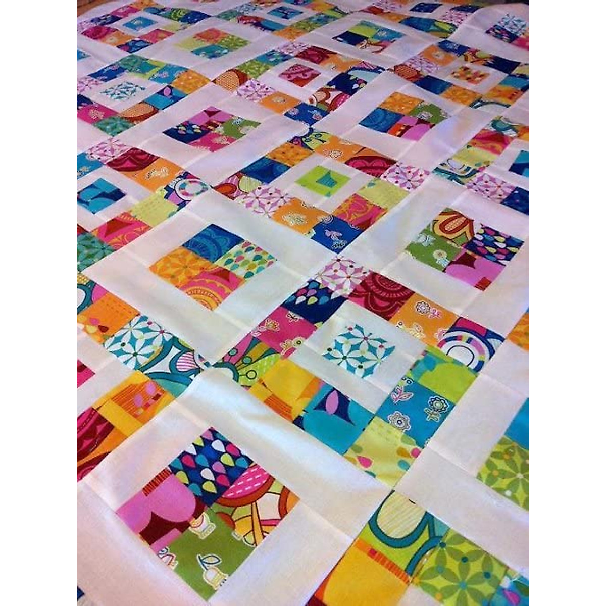 4" x 4" (10 x 10cm) 200 PCS 100% Precut Cotton Fabric Squares Fabric Bundles for Sewing Quilt Potholders DIY& Quilting Beginners