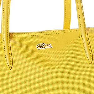Lacoste L.12.12 Concept Large Shopping Bag, Navy Blue/Narcissus-Andalusian RED-Turkish Delight