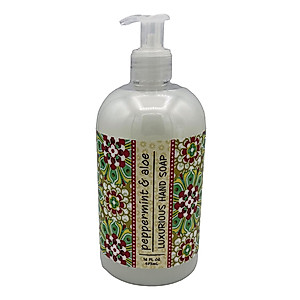 Greenwich Bay Trading Co, Peppermint and Aloe, Hand Soap and Shea Butter Lotion Set, 16 Ounces Each