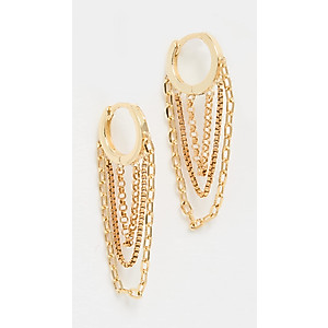 SHASHI Women's Paloma Earrings, Gold, One Size