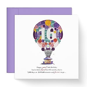 TAMAWire 100th Birthday Quilling Card, Happy Birthday, Blank Inside