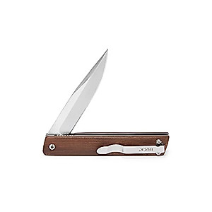 Buck Knives 256 Decatur Folding Ball Bearing Flipper Liner Lock Pocket Knife (Brown)