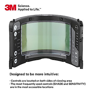 3M Speedglas Welding Helmet G5-02, Auto Darkening Welding Helmet Meets ISO 16321 TIG+ Standards, Light State 2.5, Curved Wide View ADF, Bluetooth Enabled, 4 Arc Sensors, Welding Helmet Bag, Black