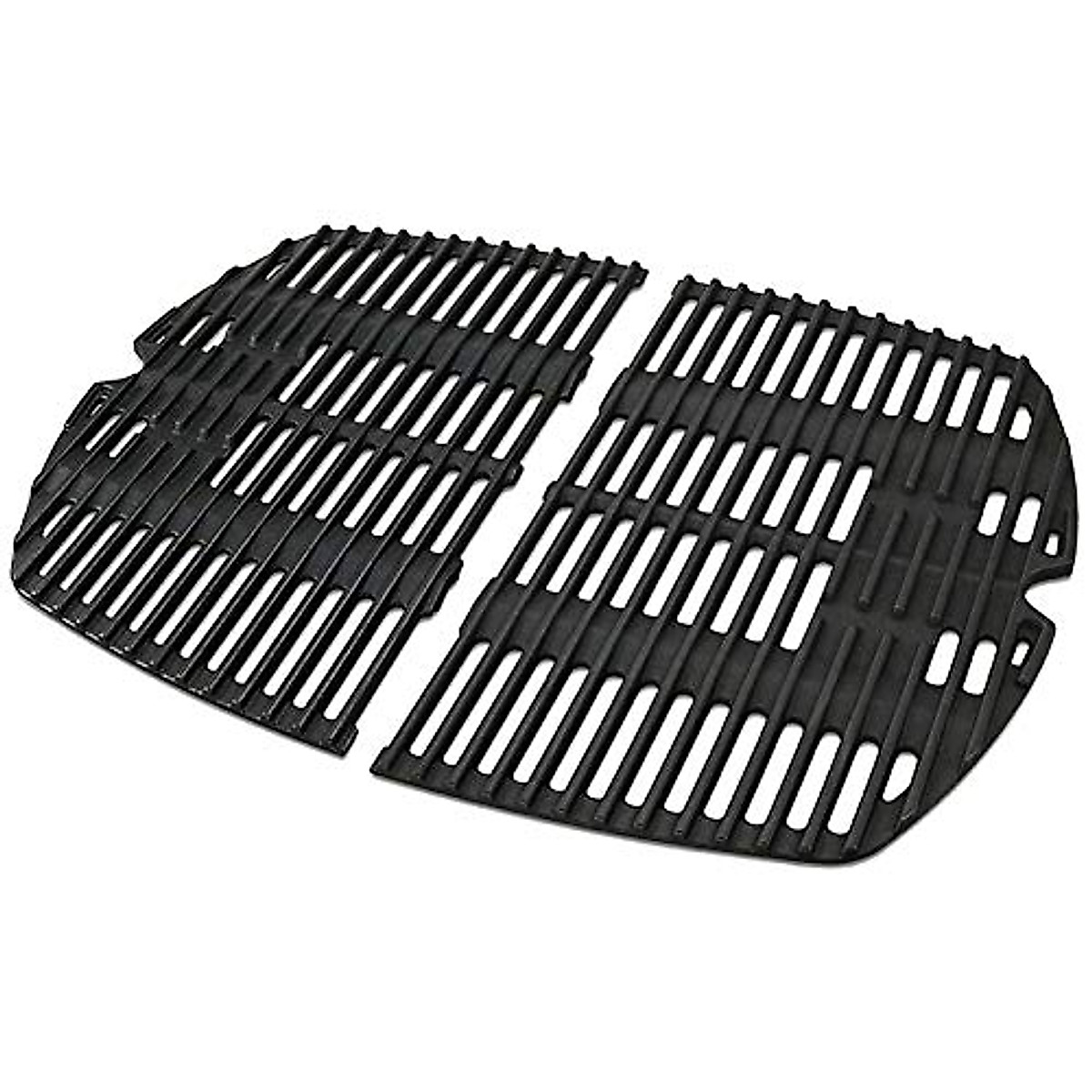 soldbbq 7646 7584 Replacement Cooking Grates for Weber Q300 Q320 Q3000 Q3200 Series Gas Grills, Matte Cast Iron Cooking Grate Replacement Parts for Weber 7646 7584