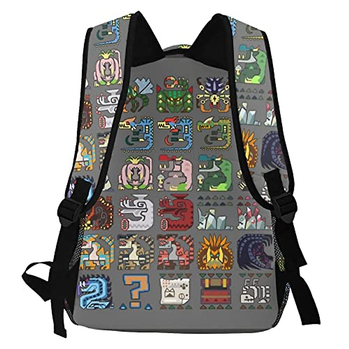 Monster Hunter Backpack,Travel Casual Daypack for Men Women,Multifunction Outdoor Sports Bag
