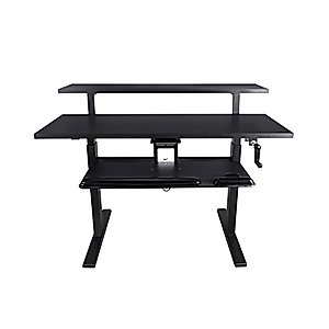 Furmix Adjustable Keyboard Tray Under Desk, Sturdy Platform with Gel Wrist Rest and Mouse Pad, Simply Adjust Height and Tilt for Comfort