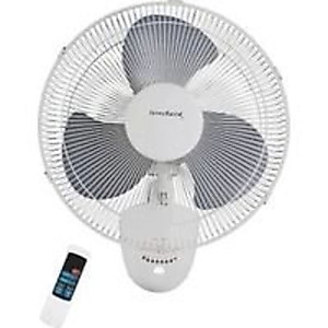 Homebasix FW40-S1 Horizontal Oscillating Wall Mount Fan, White
