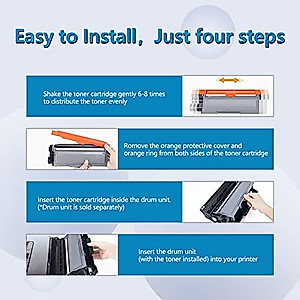 Drprint TN660 Toner Cartridge,Compatible for Brother TN 660 TN-660 TN630 TN-630 Toner, Use with Brother MFC-L2700DW MFC-L2740DW HL-L2300D HL-L2380DW HL-L2320D DCP-L2540DW Printers ,High Yield