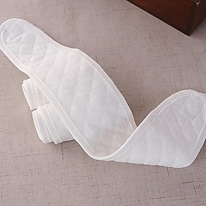 ARTIBETTER 6pcs Cotton Baby Belly Band Infant Umbilical Cord Soft Newborn Navel Belt (White)