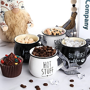 Patelai Espresso Cup, 5 Ounces Mini Coffee Mug Set, Christmas Gift for Women Mom Coffee Lover Farmhouse Coffee Bar Tiered Tray Decor Birthday Housewarming Gift (Classic Style)