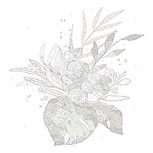 SANWEITU Paint by Number for Adults with Wooden Frame 12×12 inch Paint by Number 3 Packs Green Plants Home Decoration for Beginners with Paints and Brushes