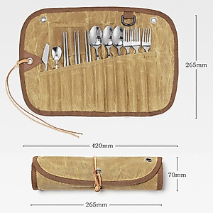 CYXI 12 PC Grilling and Camping Cooking Utensils Set,Grill Accessories Portable Compact Gear for Backpacking BBQ Camping Hiking Travel Cookware Kit