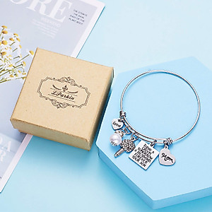 LParkin Mother of The Groom Bride Gifts Mother in Law Gift Mom Bangle Bracelets from Son Today a Groom Tomorrow a Husband Forever Your Son Bracelet