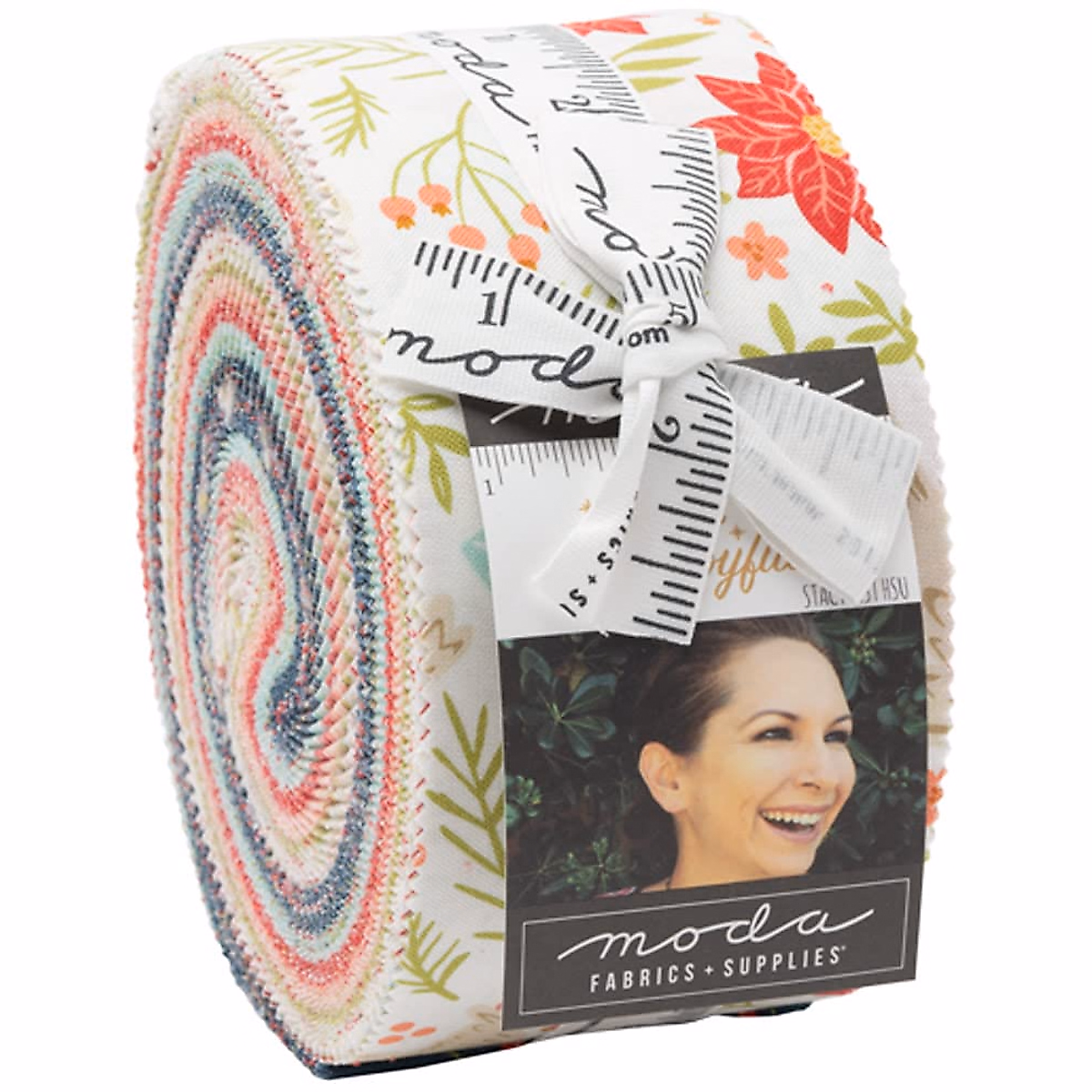 Stacy Iest HSU Joyful Joyful Jelly Roll 40 2.5-inch Strips Moda Fabrics 20800JR, Assorted
