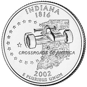 2002 D BU Indiana State Quarter Choice Uncirculated US Mint