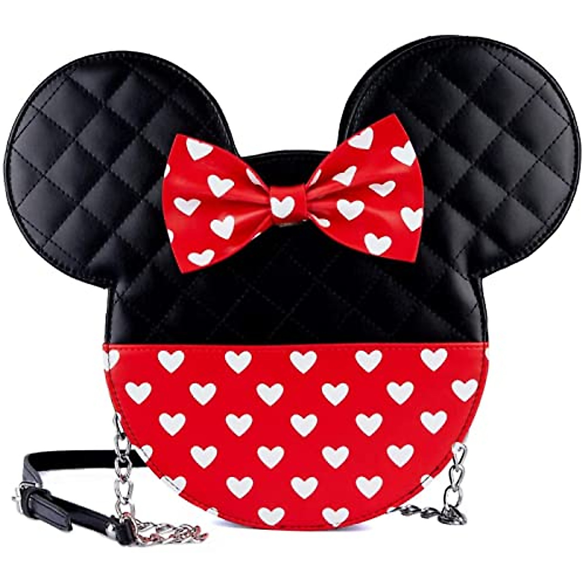 Loungefly Disney Mickey and Minni Valentines Reversible Crossbody Mickey And Minnie Mouse One Size