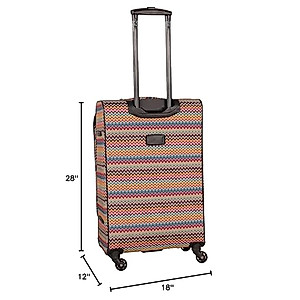 American Flyer Gold Coast 5-Piece Spinner Luggage Set, Pink, One Size