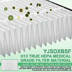 2 pack KC-850U Filter Compatible With Sharp Air Purifier Replacement KC-850U Filter HEPA, Replacement Part # FZ-C100HFU