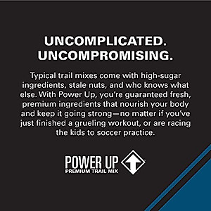 Power Up Premium Trail Mix - High Energy Trail Mix 14oz, Gluten Free, Vegan, Non-GMO