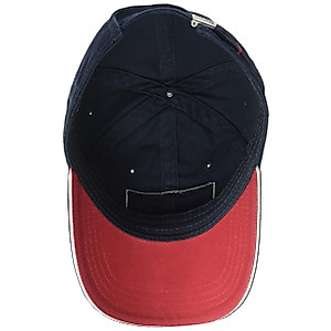 Tommy Hilfiger Men's Cole Dad Hat, core navy, One Size