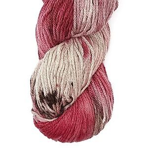 100% Baby Alpaca Yarn Wool 100g Hank DK Weight Hand Dyed Made in Peru - Heavenly Soft and Perfect for Knitting and Crocheting (Blushing Twilight, DK Hand Dyed - 100g Hank)