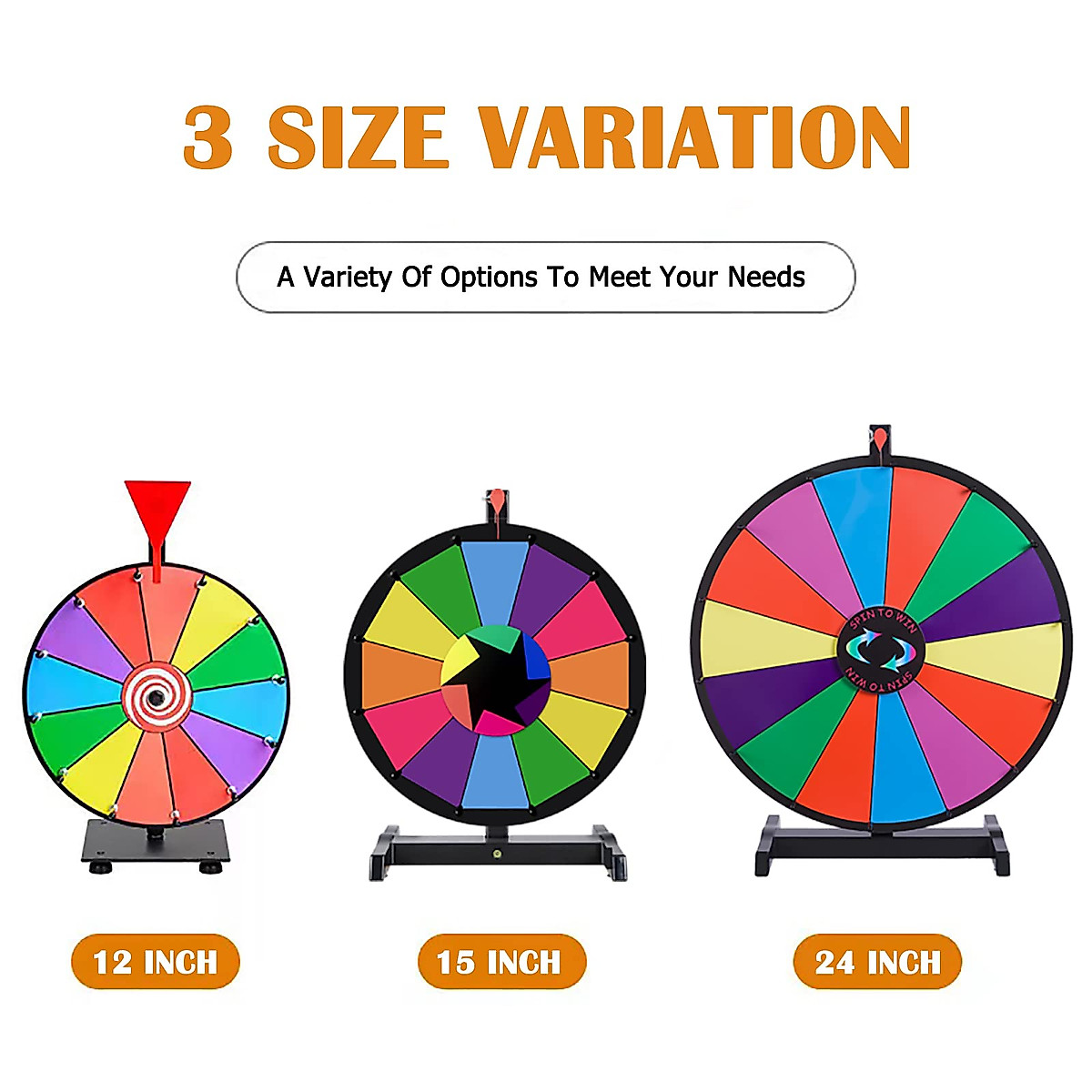 Hooomyai 12 Inch Heavy Duty Spinning Wheel