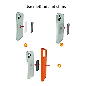 XSFOO Universal Metal Plate 4 Pack for Magnetic Phone Car Mount Holder Cradle with Adhesive (Compatible with Magnetic Mounts) - 2Rectangle and 2Round, Black