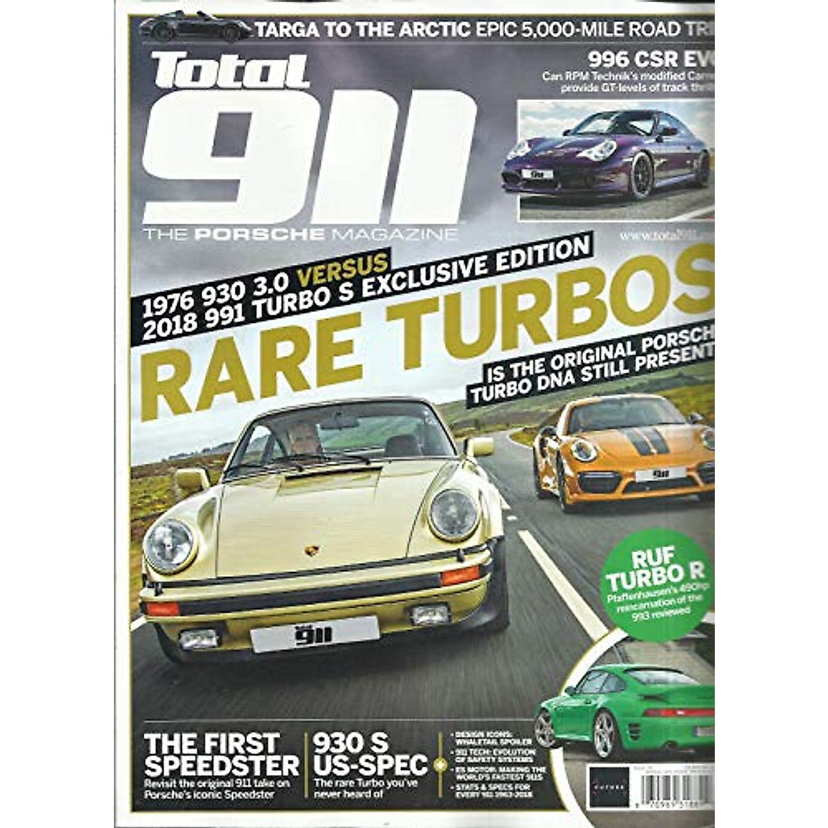 TOTAL 911 THE PORSCHE MAGAZINE, SEPTEMBER, 2018 ISSUE # 170 PRINTED IN UK