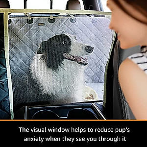 iBuddy Dog Floor Hammock Cover for Truck with Flip Up Rear Seats 100% Waterproof Full Coverage Dog Truck Seat Cover Scratch Proof X-Large Pet Seat Cover for Crew Cab Trucks Machine Washable