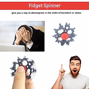 Snowflakes Multi Tool 23-in-1 Fmelut Home Gadgets for Hiking,Camping, Outdoor Gifts for Men, Women, Christmas Fidget Home Improvement Travel Tool Kit